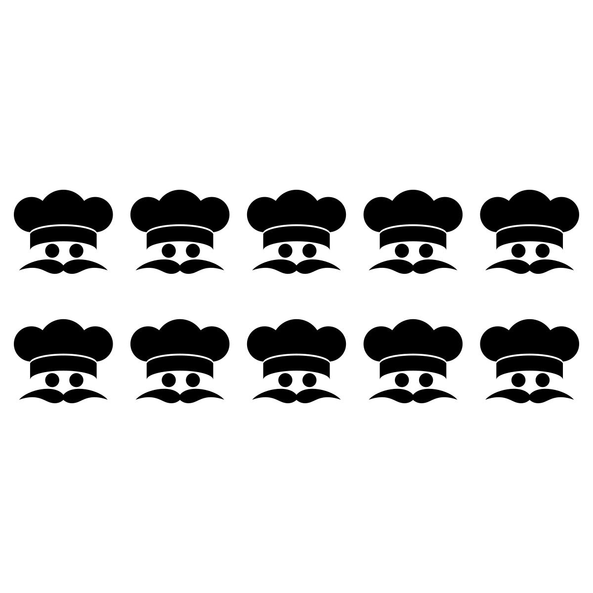 Chef Hat Wall Tile Stickers | Kitchen Decals – 38k Vinyl Graphics