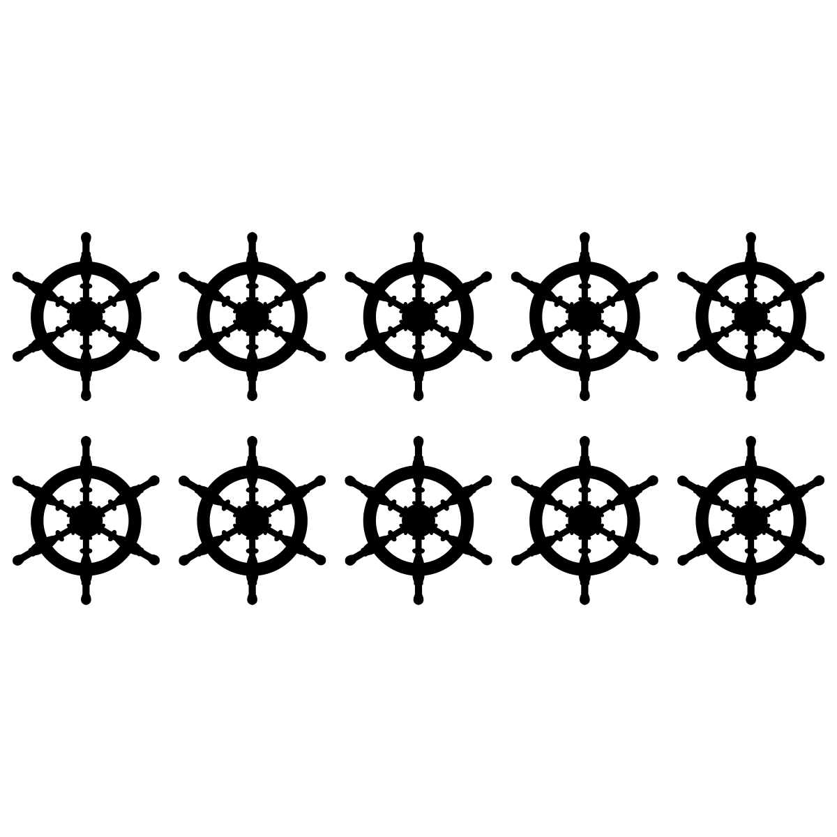 Ship Wheel Wall Tile Stickers | Bathroom Decals – 38k Vinyl Graphics