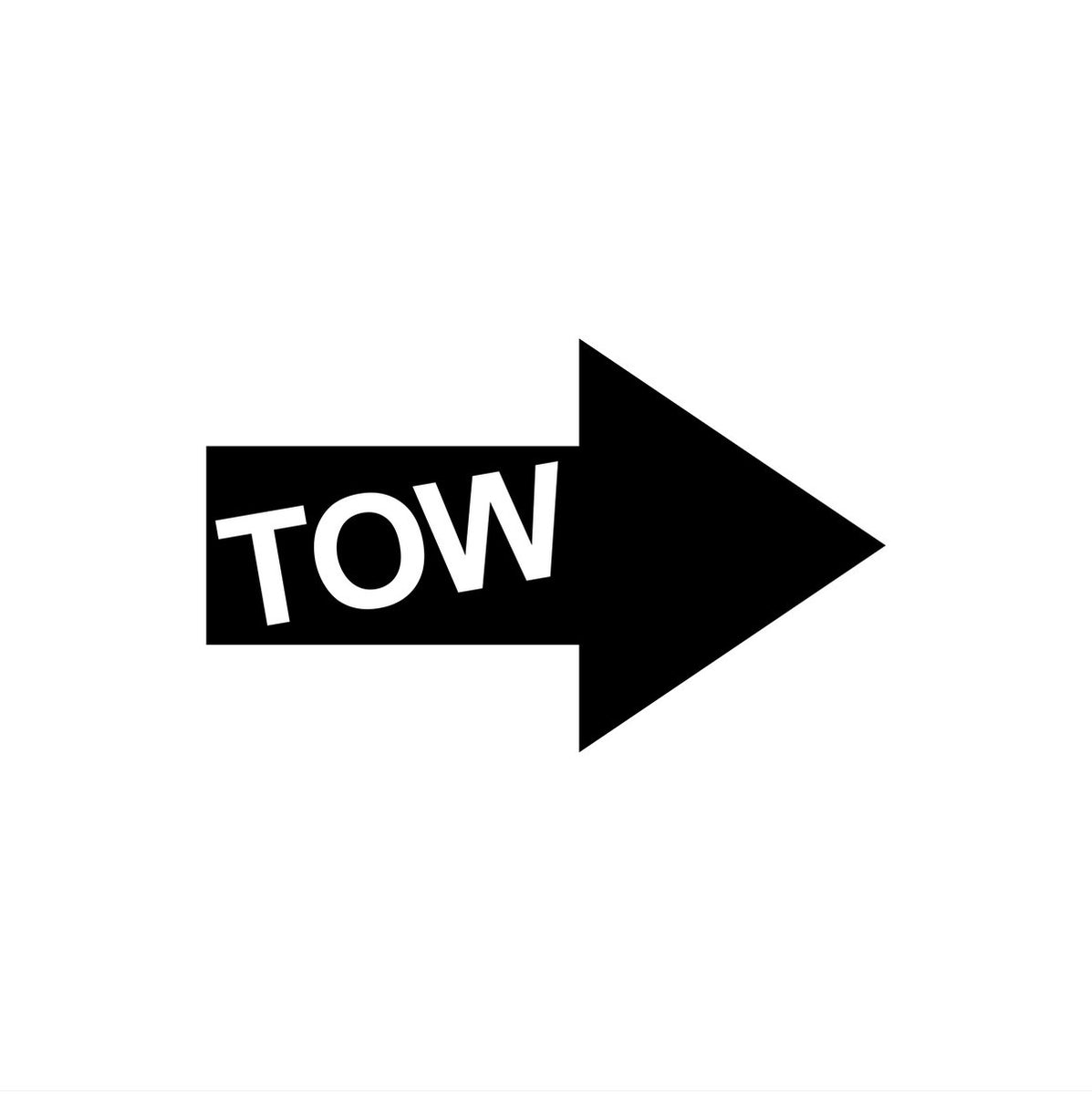 Tow Arrow Car Sticker | 38k Vinyl Graphics