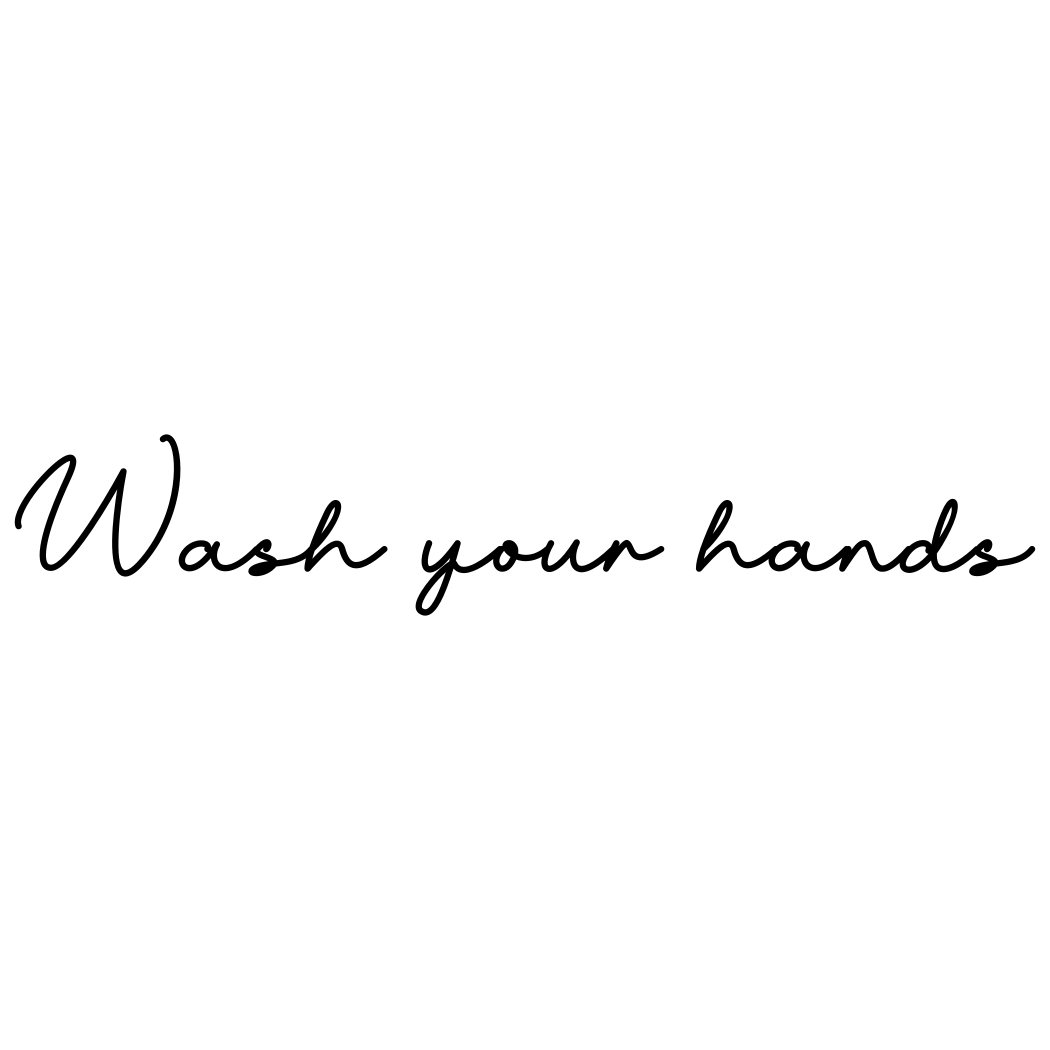 Wash Your Hands Mirror Sticker – 38k Vinyl Graphics